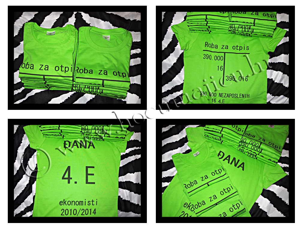 Roba za otpis - Majice za kraj škole - Hoću Majicu